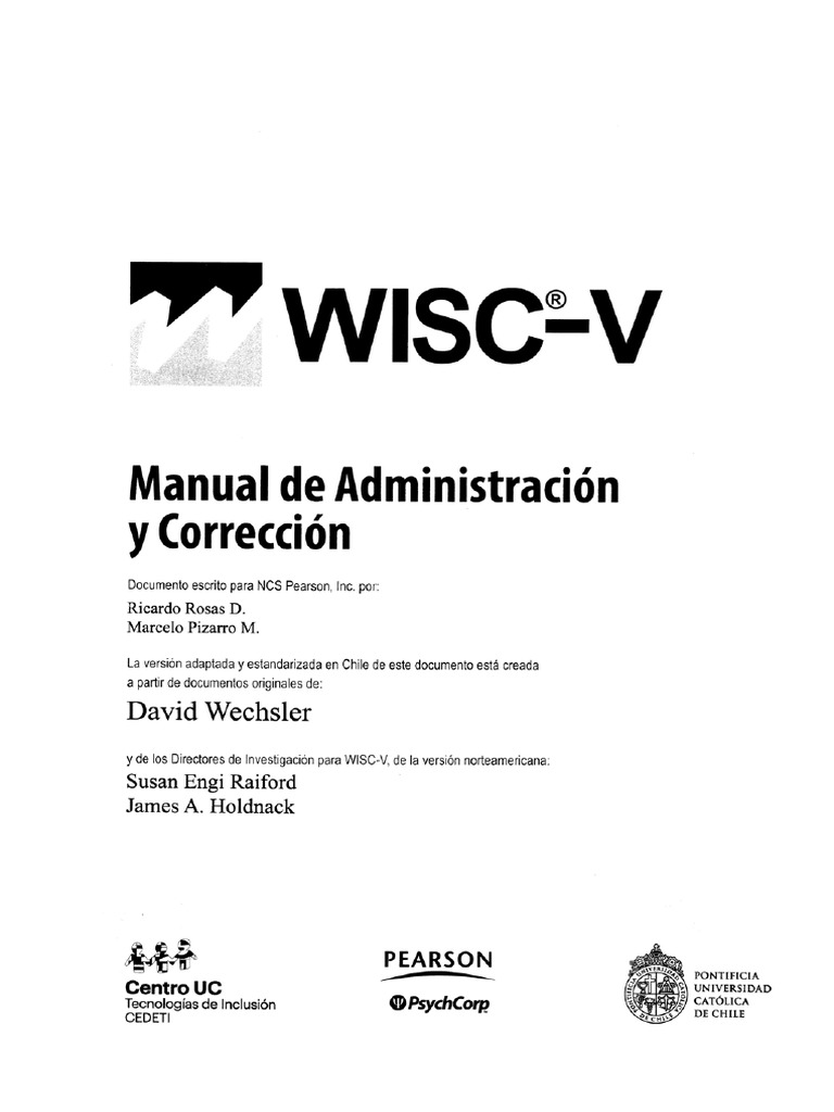 Manual Wisc - V Ok | PDF