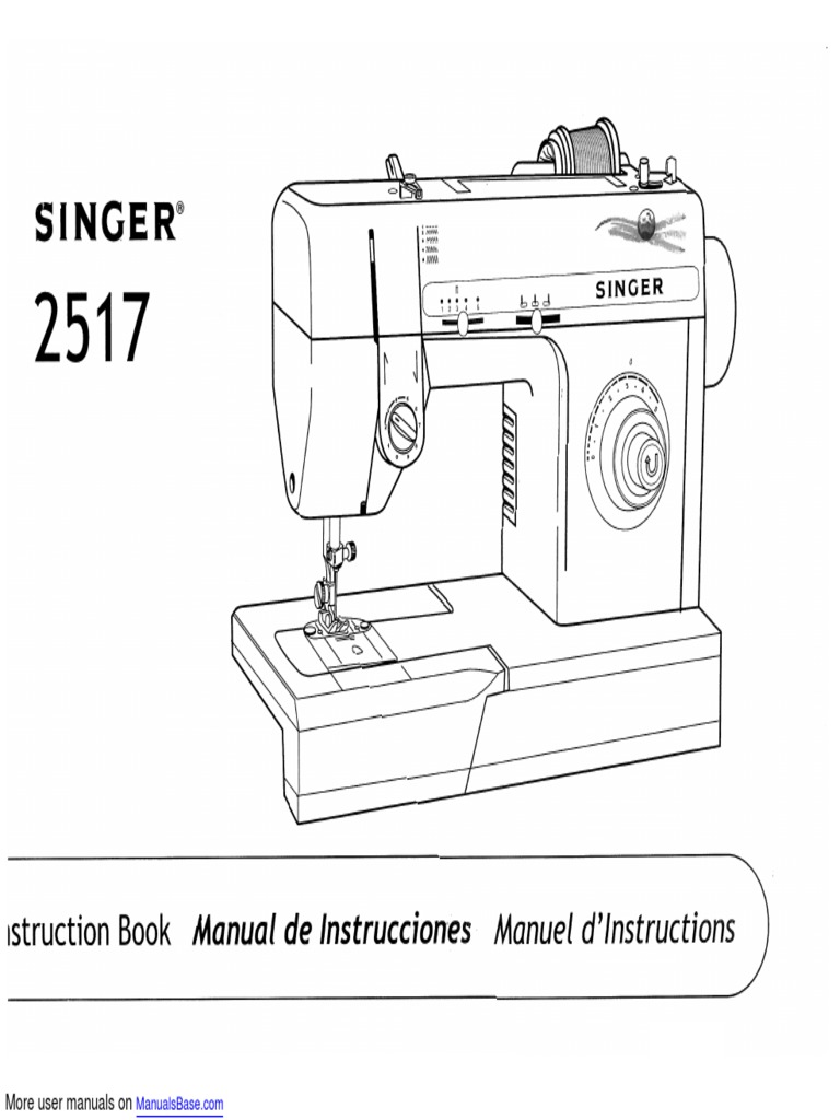 Manual de Instrucciones de Maquina de Coser Singer 2517 | PDF