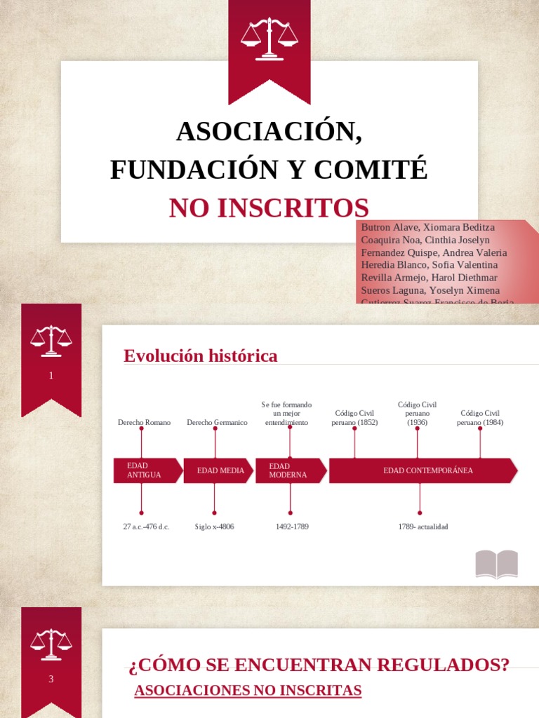 Asociaciones, Fundaciones y Comités No Inscritos | PDF | Fundación (sin ...