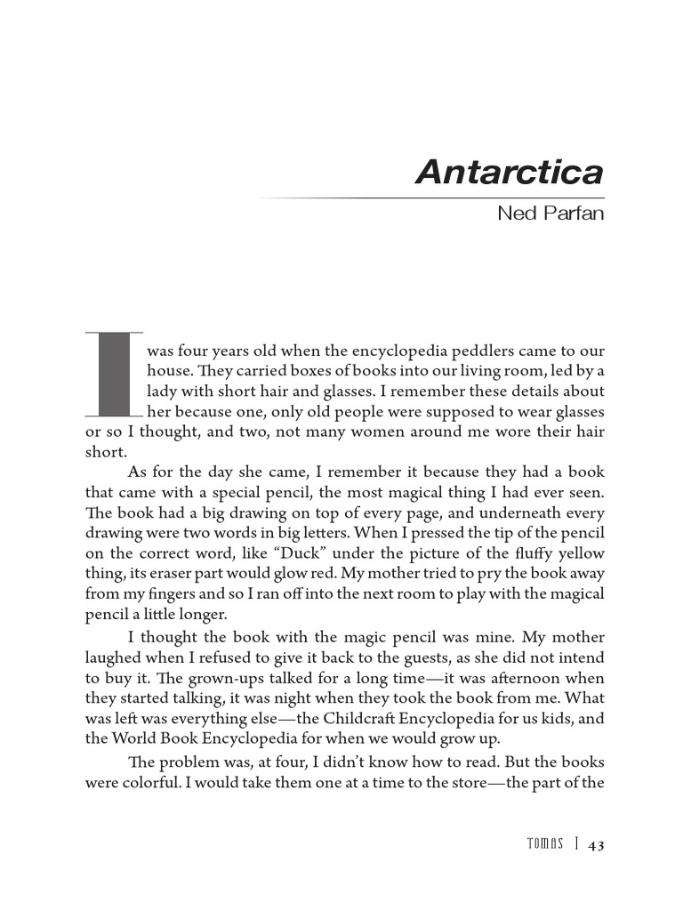 Antarctica - Ned Parfan | PDF