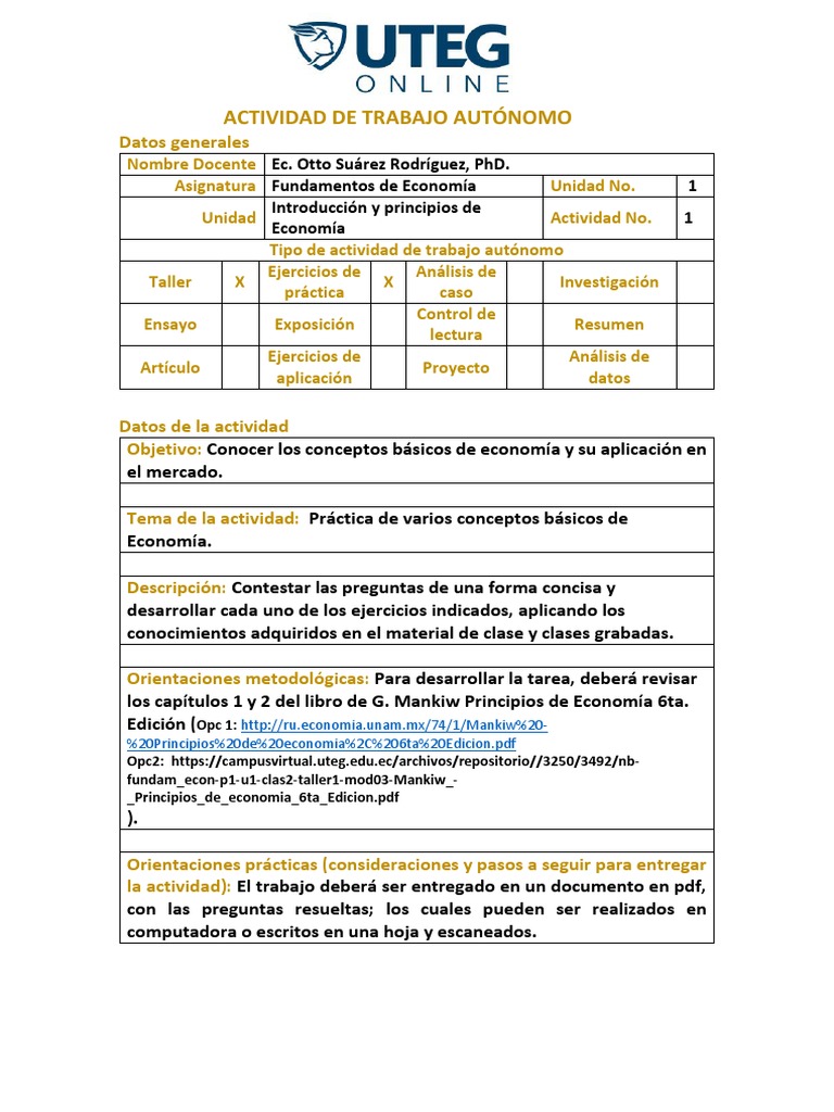 Katherine Rocafuerte Fundam - Econ-P1-U1 | PDF