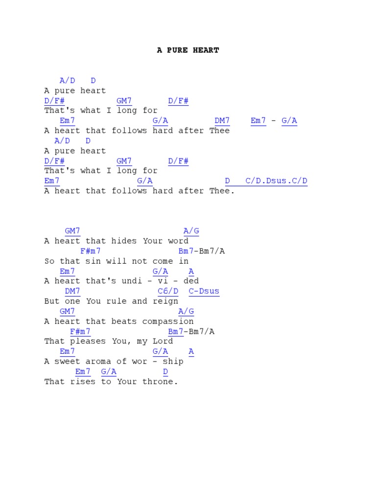 A Pure Heart | PDF