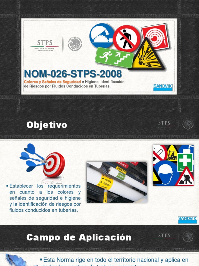 Colores y Señales de Seguridad en Tuberías | PDF | Color | Amarillo