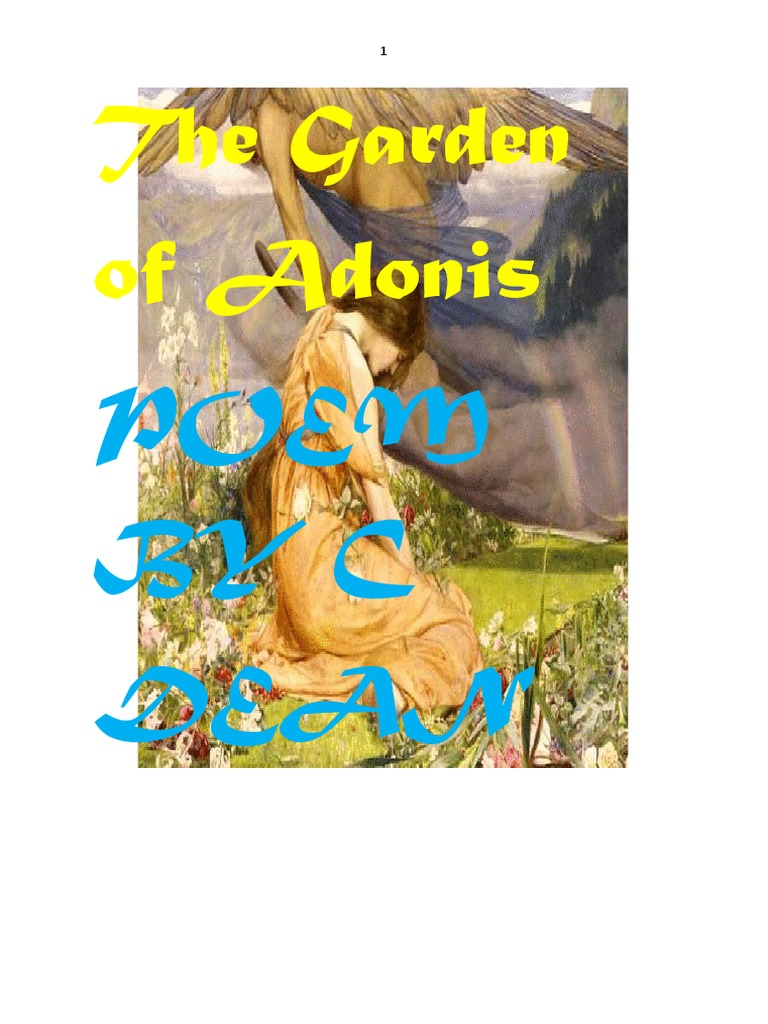 The Garden of Adonis-Erotic Poetry | PDF