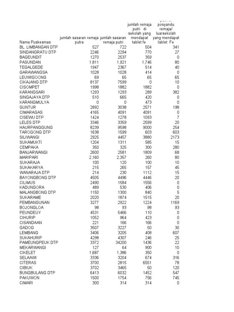 Data Remaja 2022 | PDF