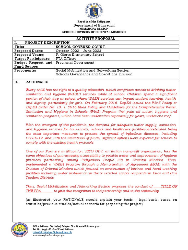 Formal Recognition of Kito ODV's WASH Project Partnership and ...