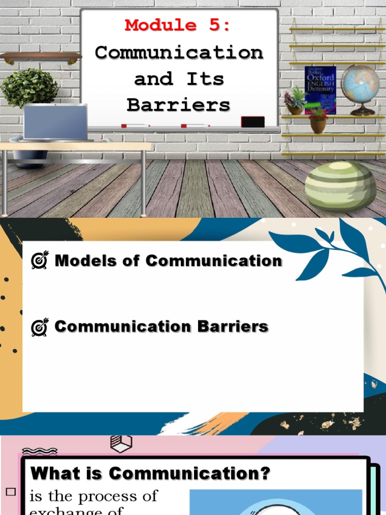 Module 5 - Communication and Its Barriers | PDF | Communication | Human Communication