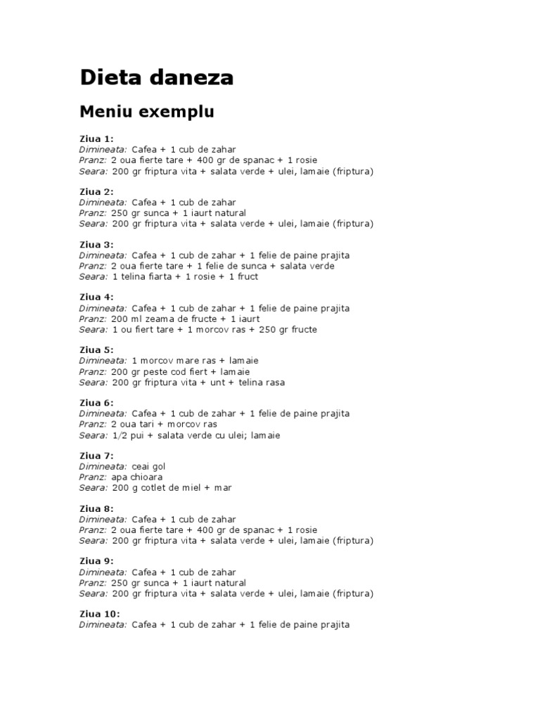 Dieta Daneza | PDF