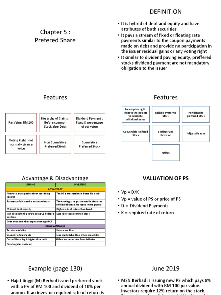 Fin358 Chap 5 | Download Free PDF | Preferred Stock | Stocks