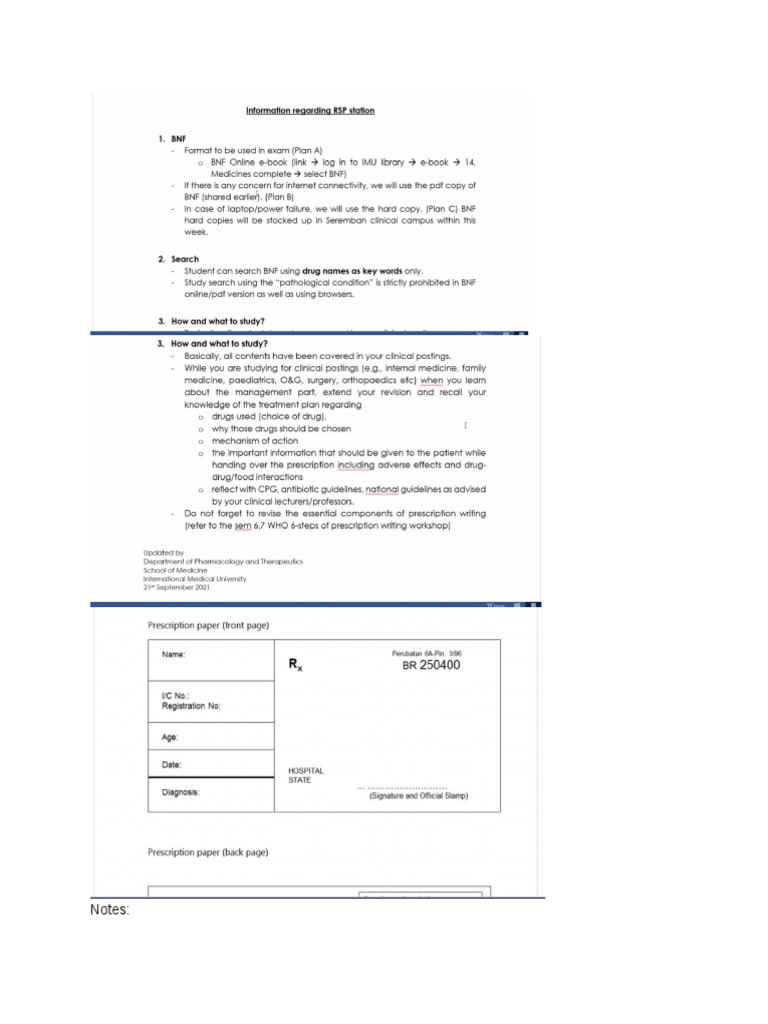 RSP Osce Station | PDF