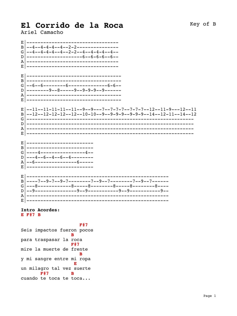 El Corrido de La Roca | PDF