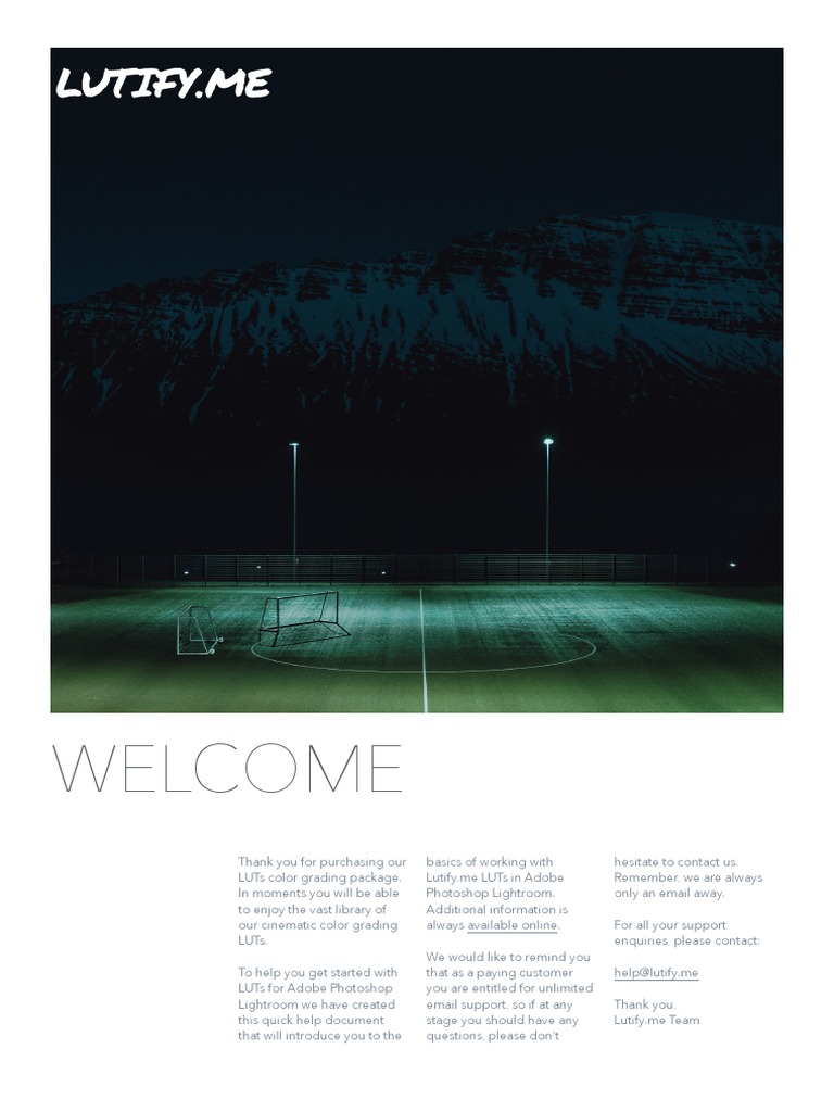 Lightroom LUTs Setup Guide | PDF | Adobe Photoshop | Computer Science