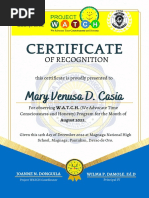 Early Bird Certificate May | PDF | Philippines