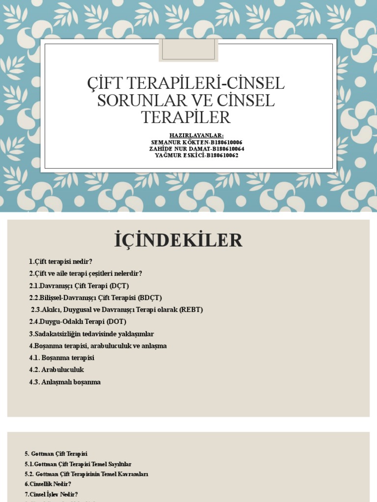 Konu Ai̇le Danişmanliği Dersi̇ Sunumm | PDF