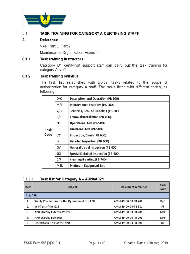583 Form Practical Logbook A | PDF | Landing Gear | Aviation