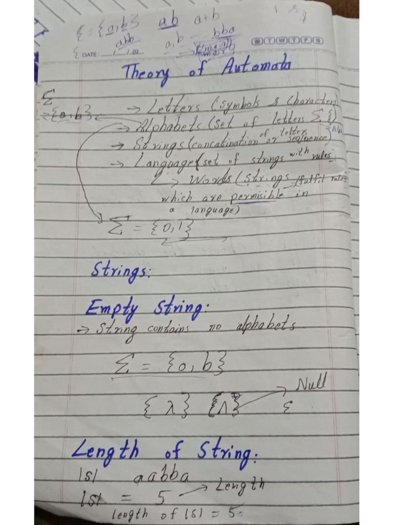 Theory Of Automata Notes Pdf