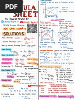 Class 11 Chemistry Formula Sheet. | PDF