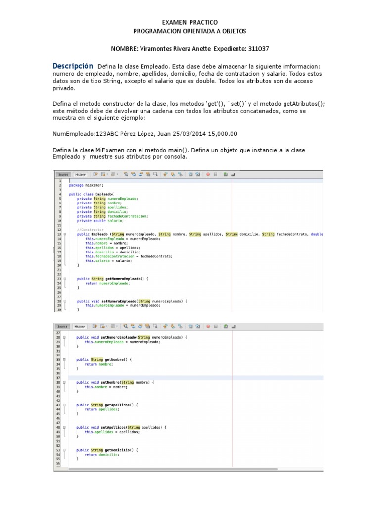 Examen 1 Practico POO | PDF | Tecnologías de la información | Ingeniería Informática