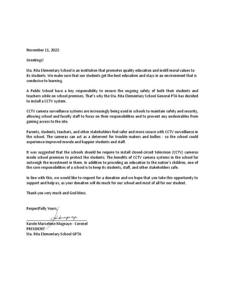 Solicit Letter | PDF