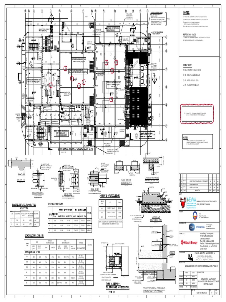 ING10374D2X736-STRUCTURAL G.A PLAN AT GROUND FLOOR LEVEL - SHEET 1 OF 1 ...