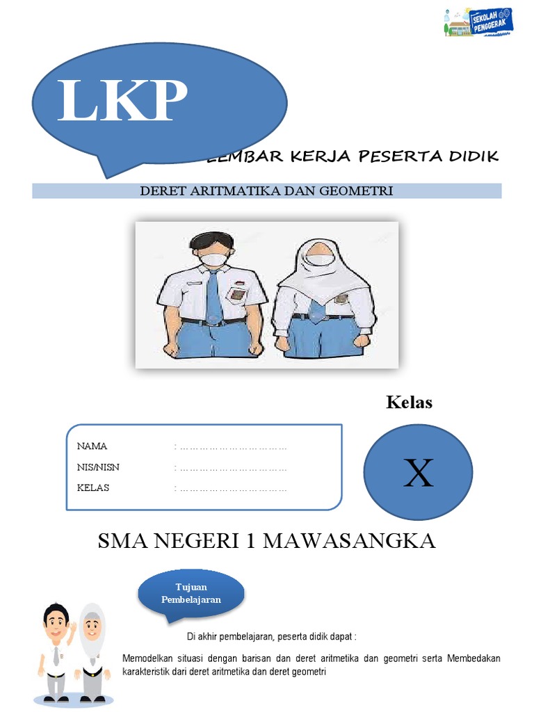 Lembar Kerja Deret Aritmatika dan Geometri | PDF