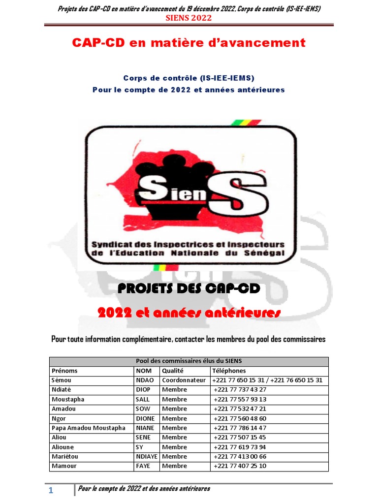 Projets Des CAP-CD de 2022 | PDF