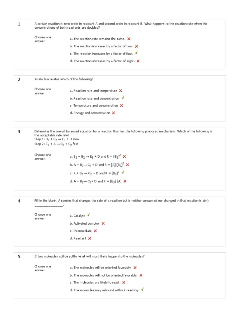 CHEM102 FinalExam Answers | PDF | Radioactive Decay | Reaction Rate