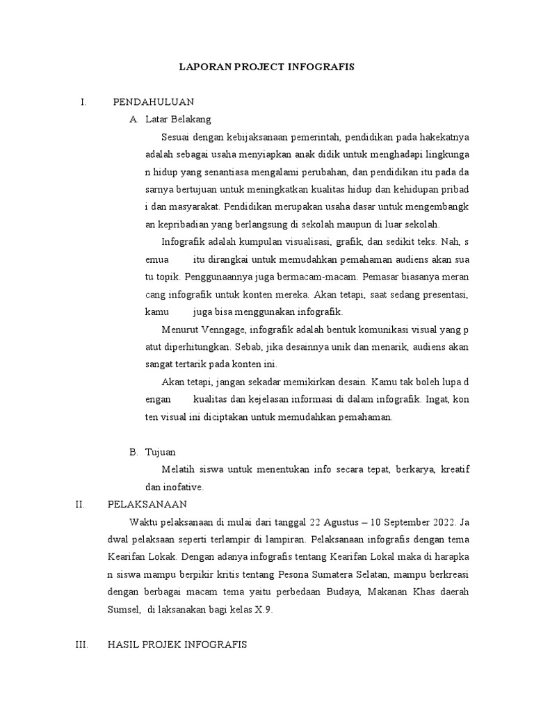Laporan Project Infografis | PDF
