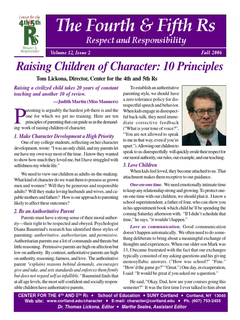 04 Raising Children of Character | PDF | Parenting | Adolescence