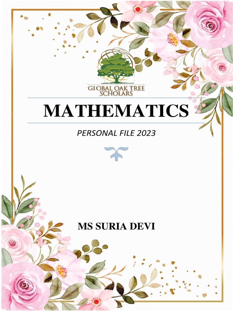 Mathematics Cover Page File | PDF