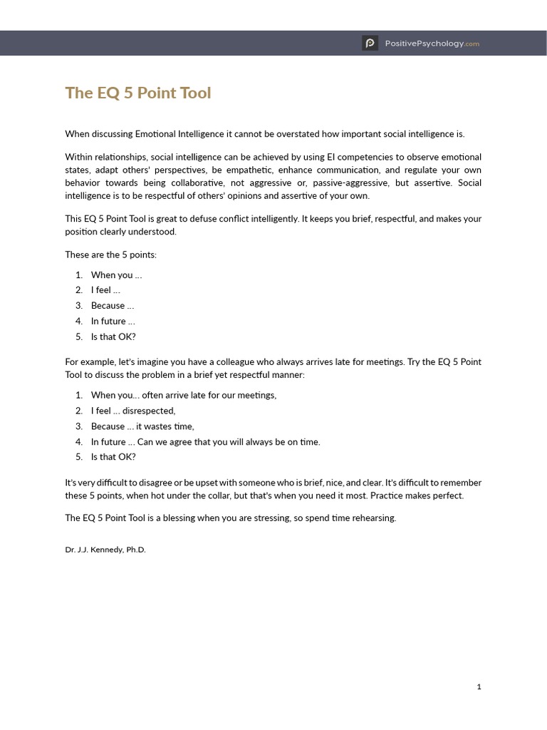 The EQ 5 Point Tool | PDF