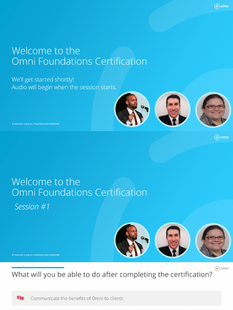 Session 1 - Omni Foundations Certification Deck - Annalect | PDF