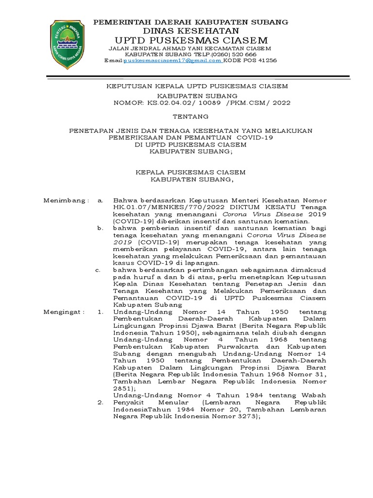 SPJ Agustus Covid 2022 Asn | PDF