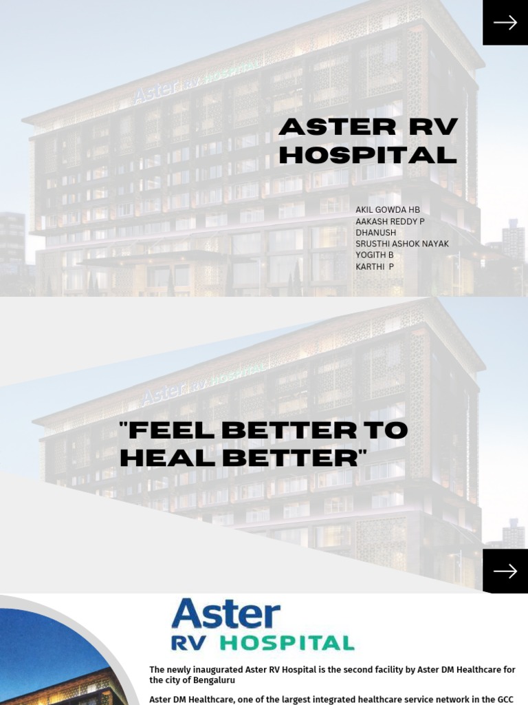 Aster RV Hospital Banglore | PDF | Hospital | Elevator