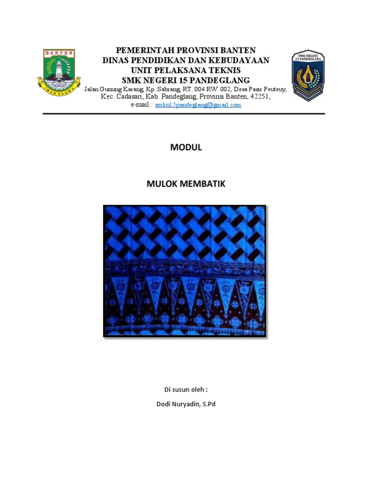 Modul Mulok Membatik | PDF