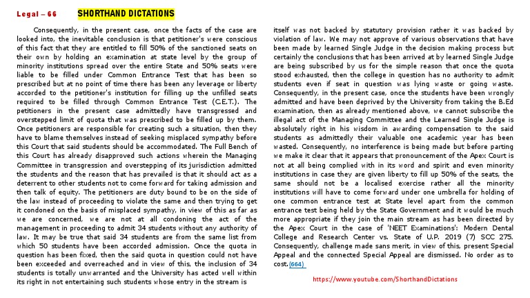 Legal Dictation 66 - Shorthand Dictations | PDF | Courts | Government