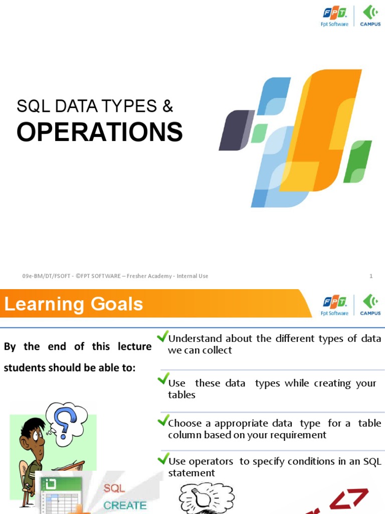 Lecture 2 - SQL Data Types and Operations | PDF