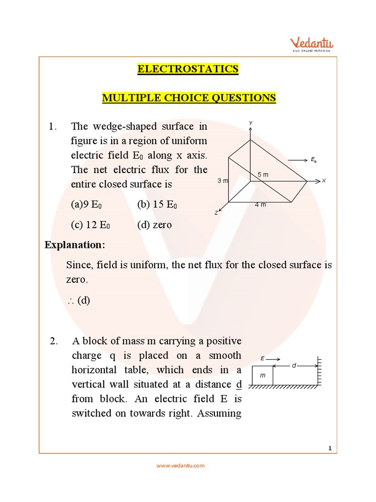 Electrostatics | PDF | Capacitor | Capacitance