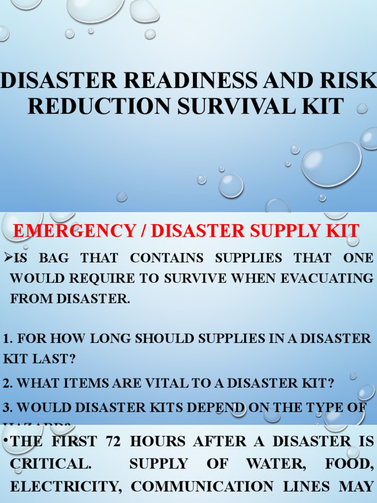 Disaster Kit Essentials Guide | PDF
