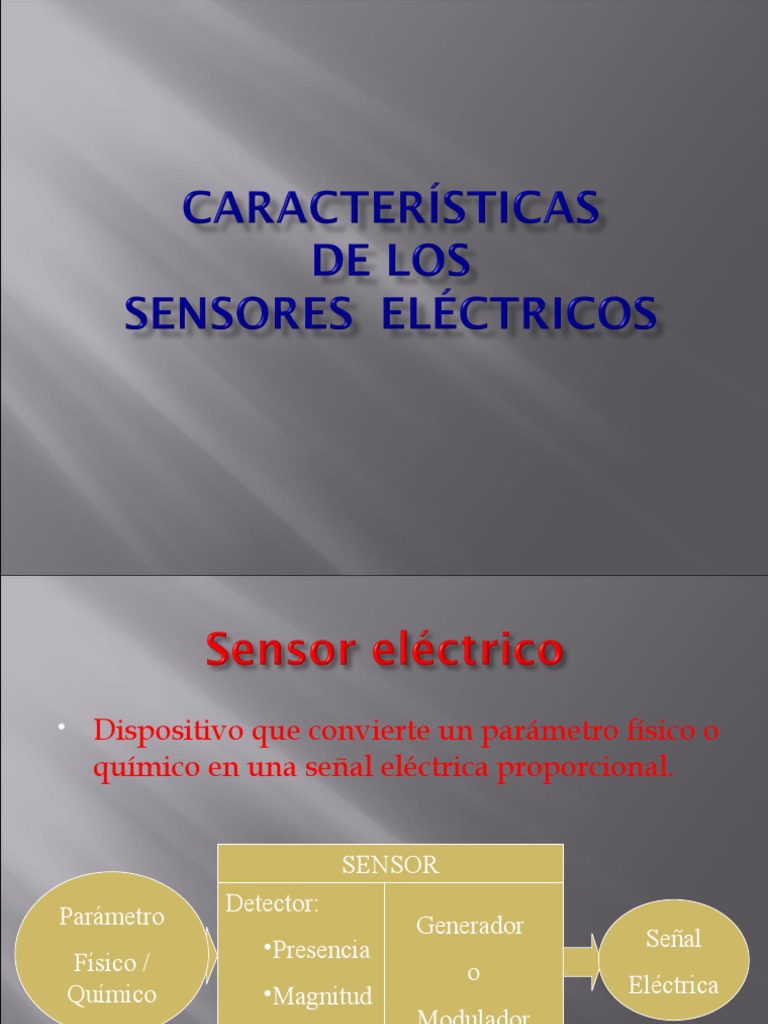 Clase - 2 Caracteristicas Del Sensor | PDF