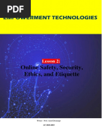 Lesson-2 EMPOWERMENT TECHNOLOGY | PDF | Malware | Internet