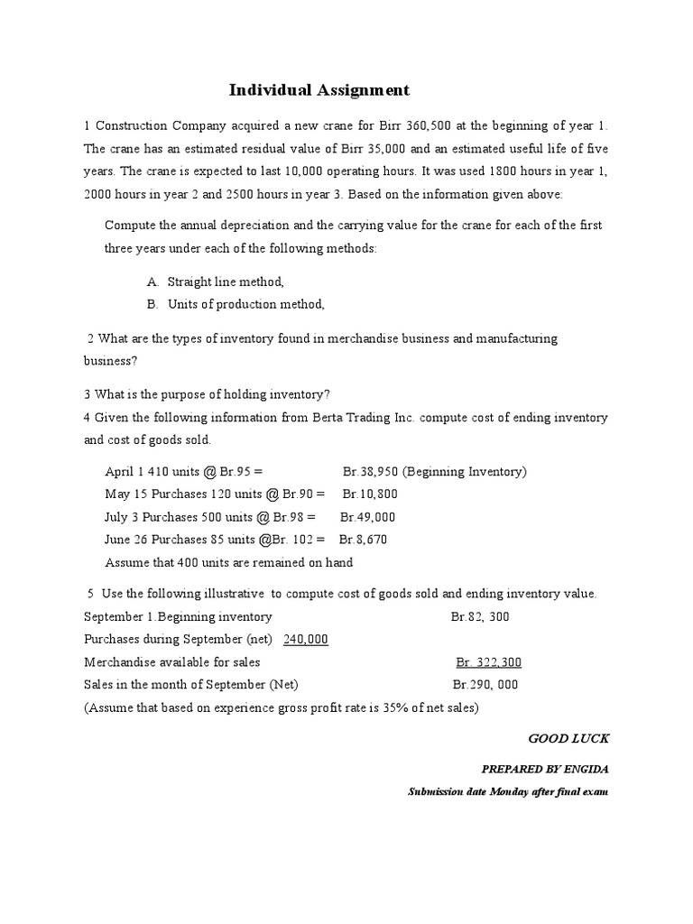 Individual Assignment | PDF