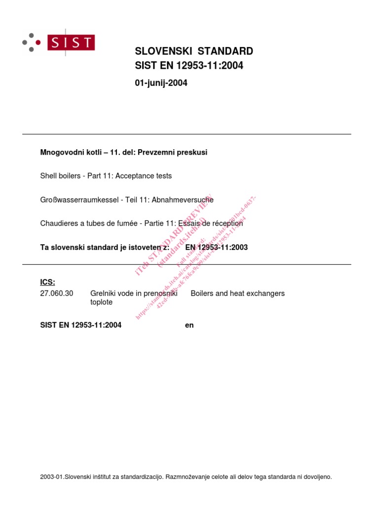 Sist en 12953 11 2004 | PDF