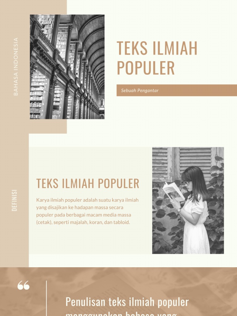 TEKS ILMIAH POPULER by Maulani | PDF