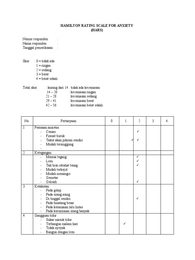 Kuesioner Hars | PDF