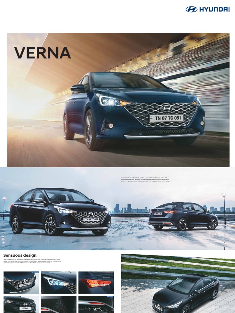Verna Brochure | PDF | Anti Lock Braking System | Smartphone