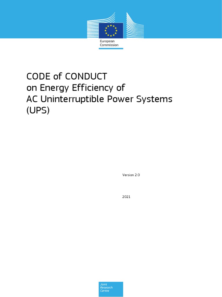 European Code of Conduct Ups 2021 Pubsy Final Ca Corrected | PDF ...