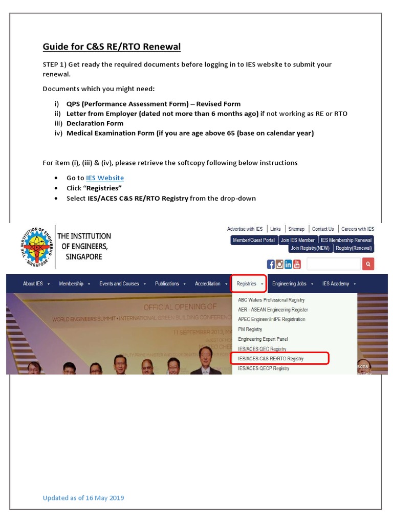 Guide For CS RERTO Renewal Guide | PDF | Payments | Cheque