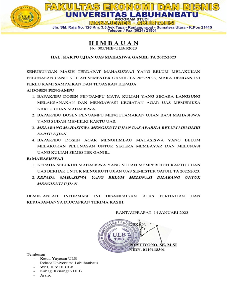 Himbauan Dosen Ke Mahasiswa | PDF Himbauan Dosen Ke Mahasiswa | PDF