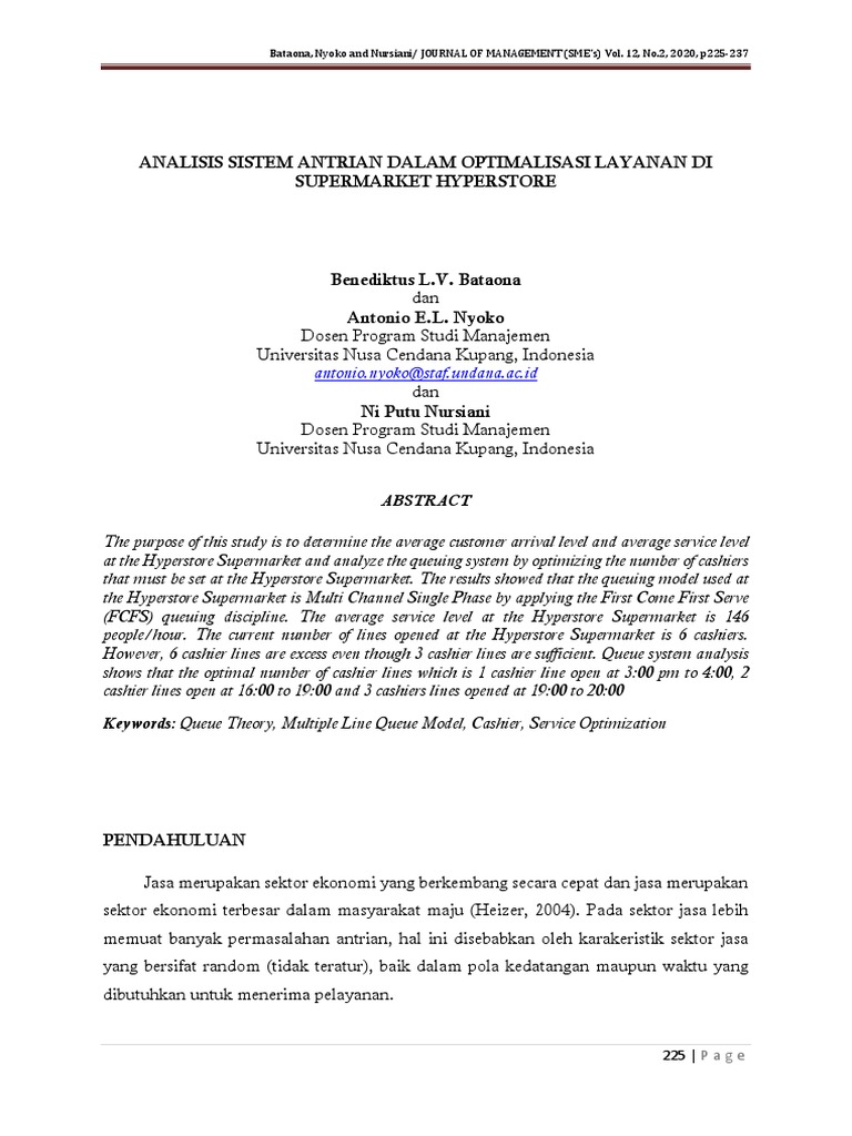 Studi Kasus Antrian | PDF